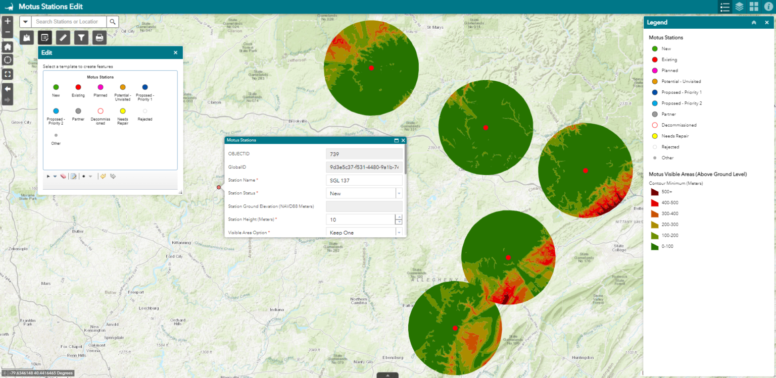 Motus Terra – The Motus Station Viewshed Planning Tool