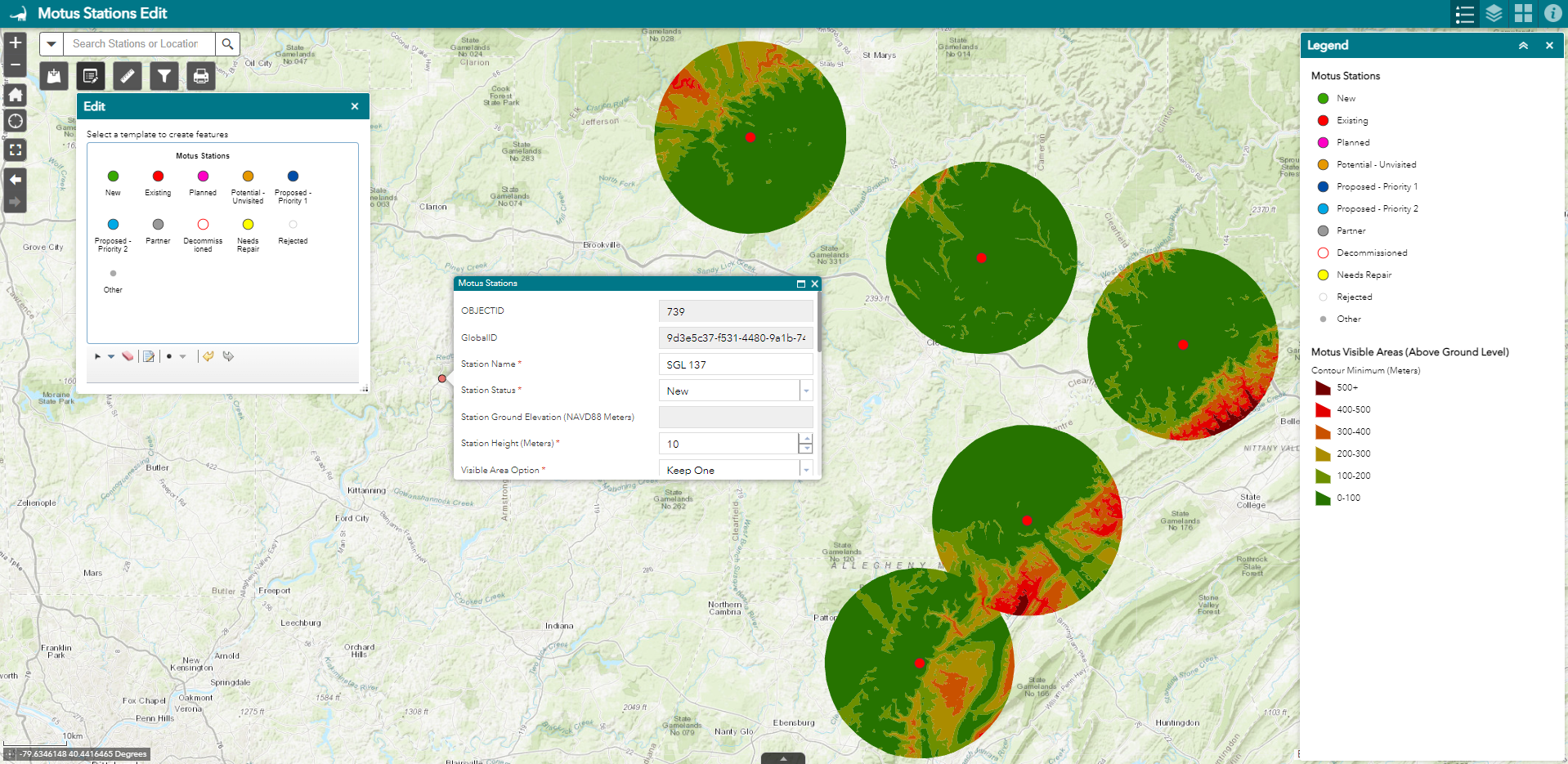 Motus Terra – The Motus Station Viewshed Planning Tool